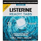 Amazon.com: Listerine Ready! Tabs Chewable Tablets with Clean Mint ...