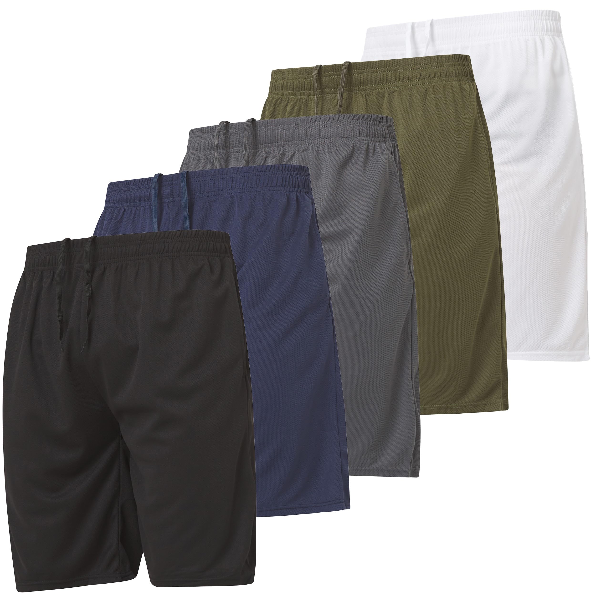 Ultra Performance 5 Pack Mens Shorts, Athletic Gym Shorts Workout ...
