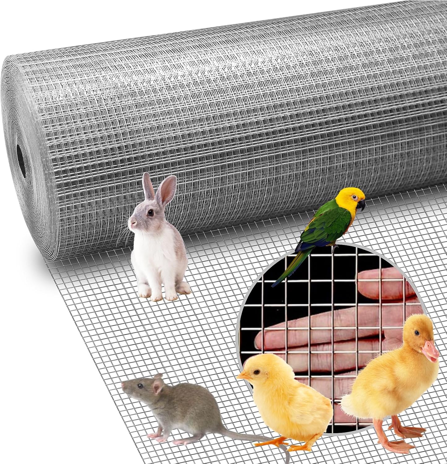 AMAGABELI GARDEN & HOME Hardware Cloth 1/2 inch 48 x 100 ft Galvanized ...