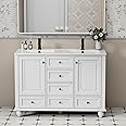 Amazon.com: eclife 48" Bathroom Vanity Sink Combo Vintage Style with Painted Solid Wood ...