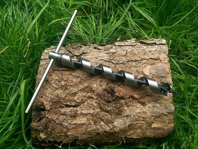 XL Scotch Eyed T Auger For Bushcraft & Survival Trapping Para-Rope Poly ...