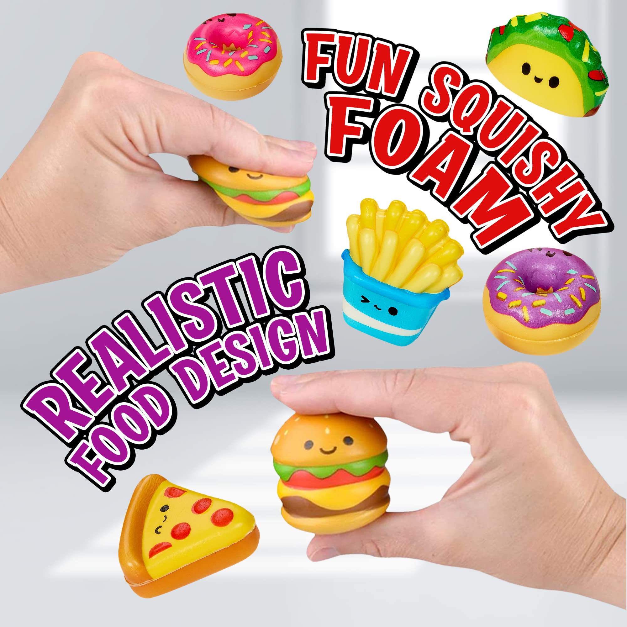 Mua Mini Squish Fast Food Toys - 10 Pack - Assorted Designs Slow-Rise ...