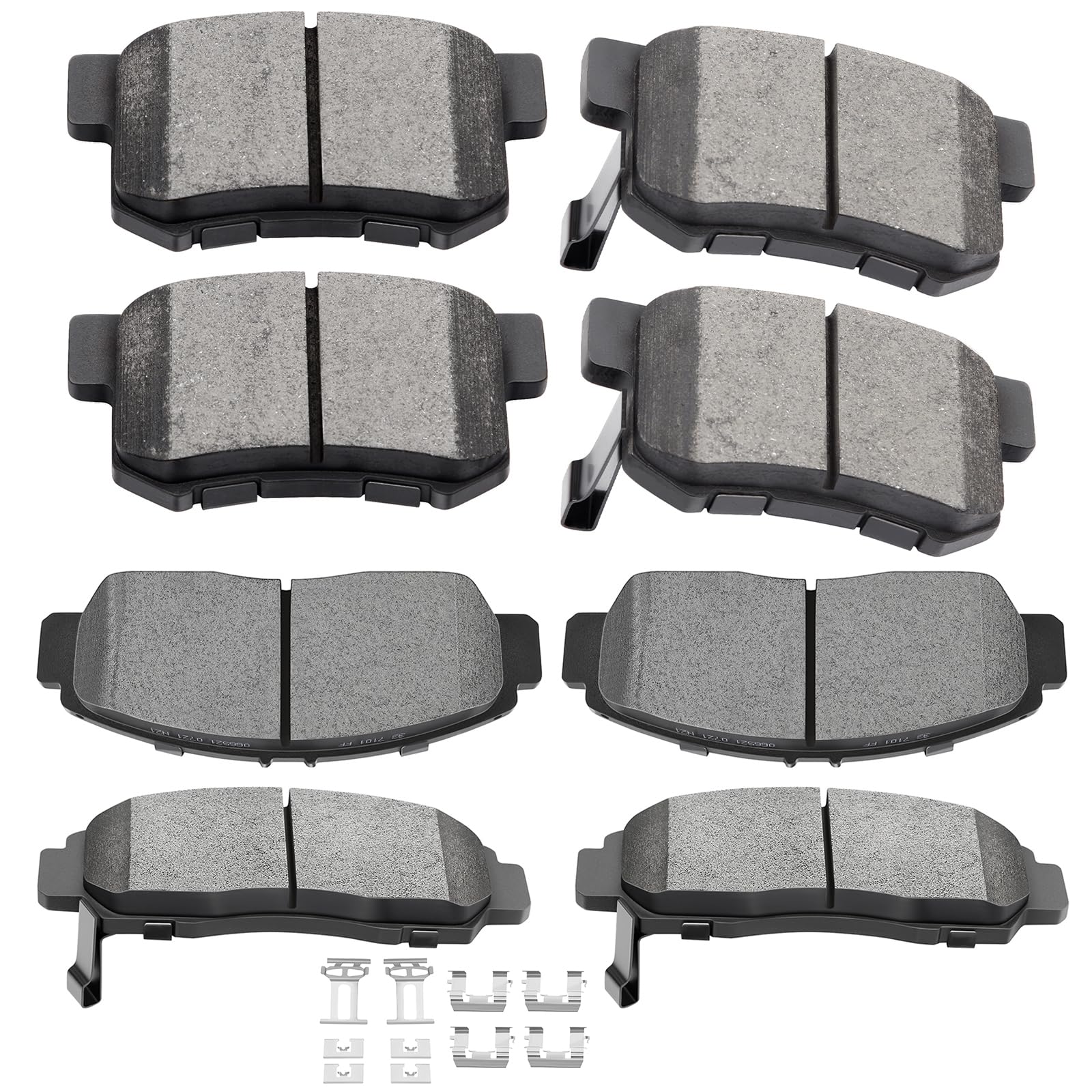 Ceramic Brake Pads Kits,SCITOO 8pcs Brakes Pads Set fit for 2001-2003 ...