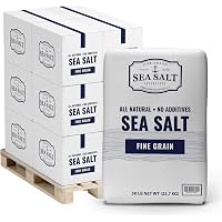 Amazon.com : Bulk Sea Salt, Non Iodized and Kosher Fine Sea Salt for ...