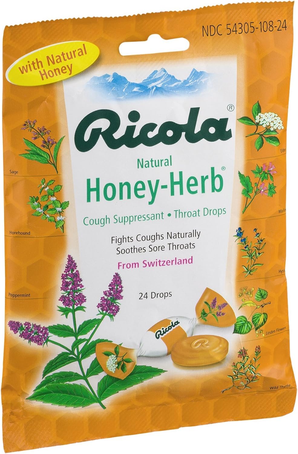 Amazon.com: Ricola Honey Herb Throat Drop Pack of 3: Health & Personal Care