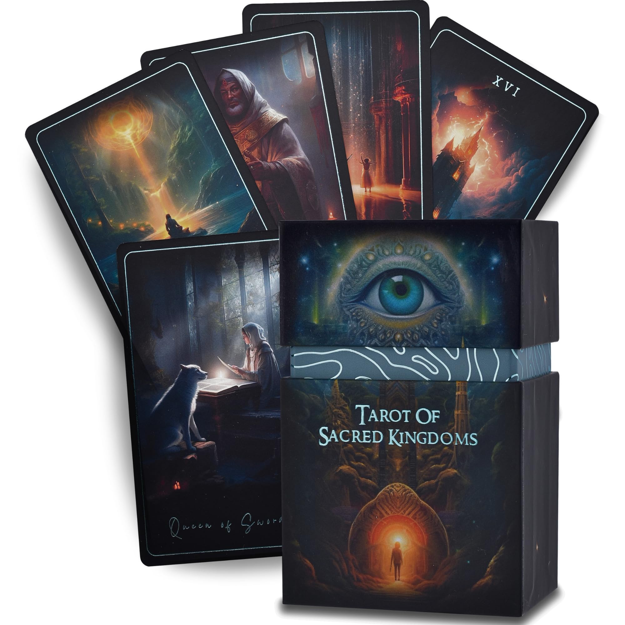 Mua The Tarot of Sacred Kingdoms Tarot Cards – 78-Cards Tarot Deck with ...