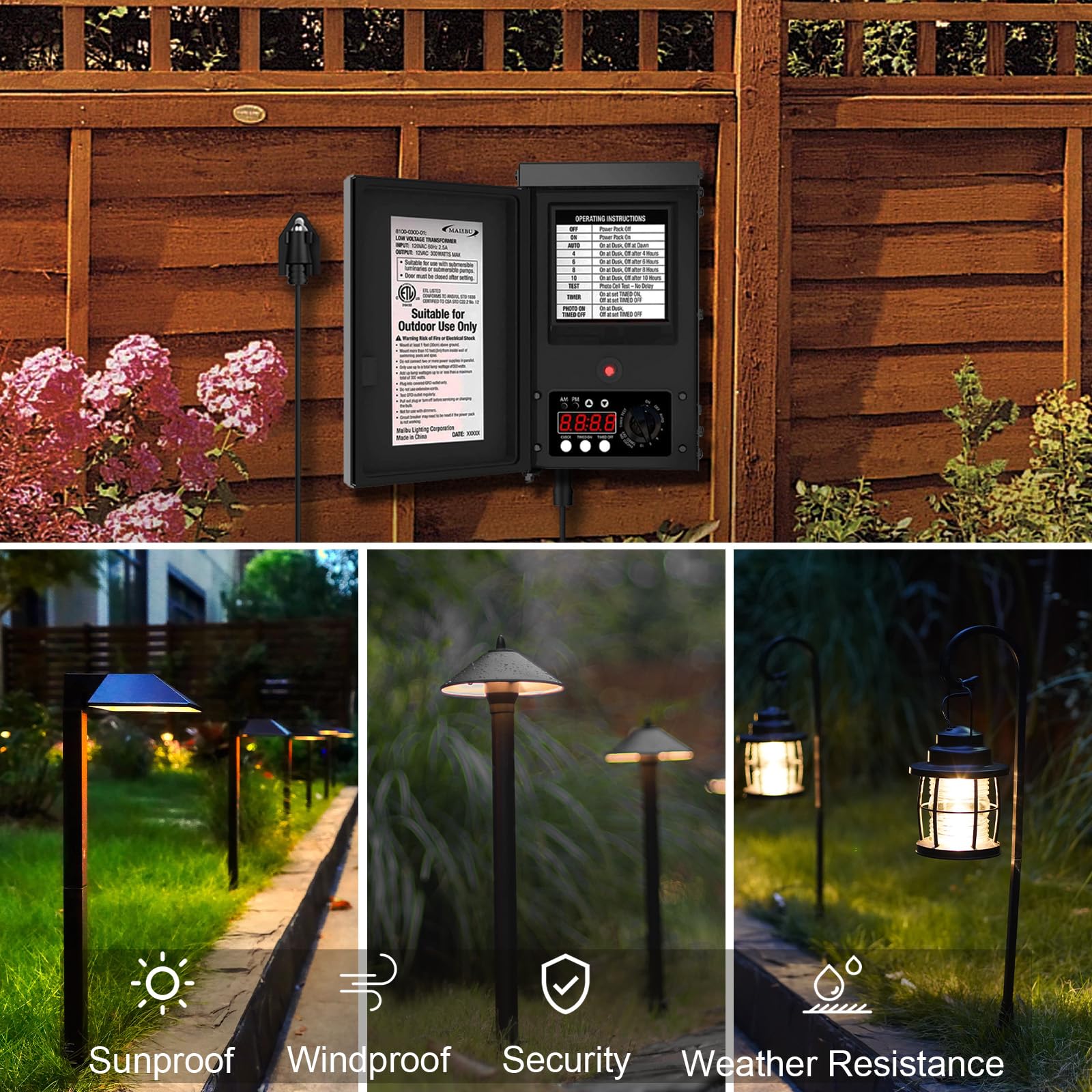 Mua Low Voltage Landscape Transformer 300W Low Voltage Landscape ...