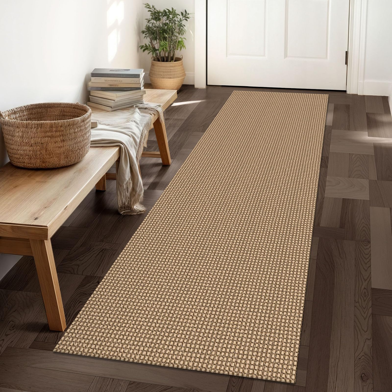 IOHOUZE Washable Runner Rug 2'x6' Non Slip Rubber Backed Runners for Hallways Entryway Runner ...