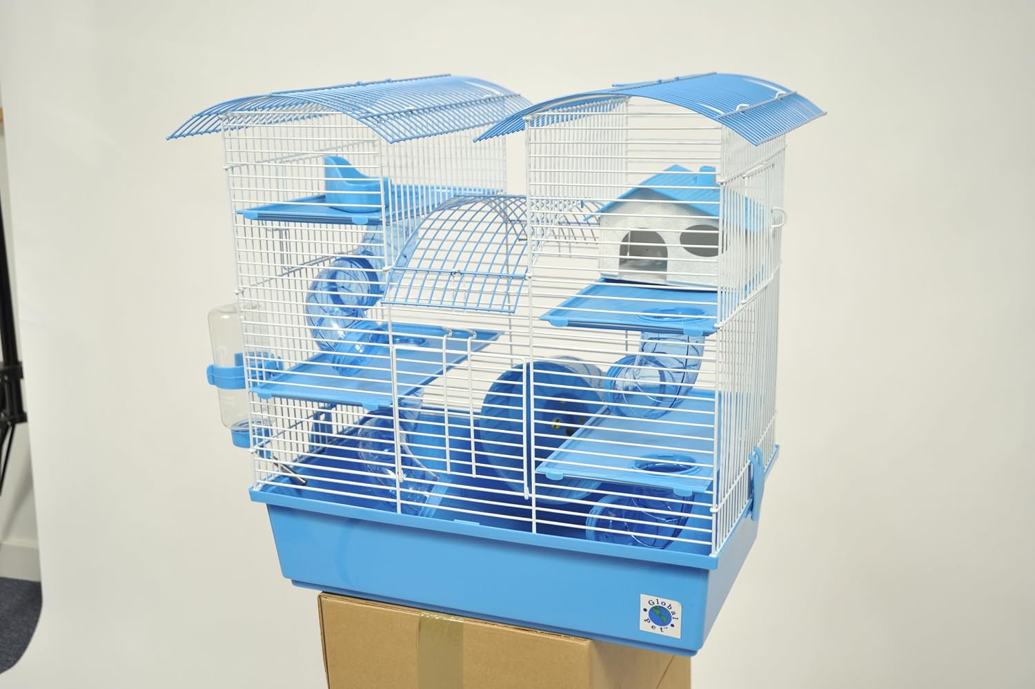 Details about Abby Large Blue Three Storey Hamster Cage - Small Animal ...