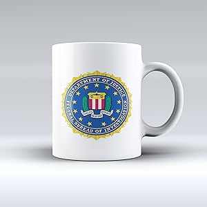 Amazon.com: FBI Mug Police Mug FBI Agent Ceramic Coffee Mug 15OZ ...
