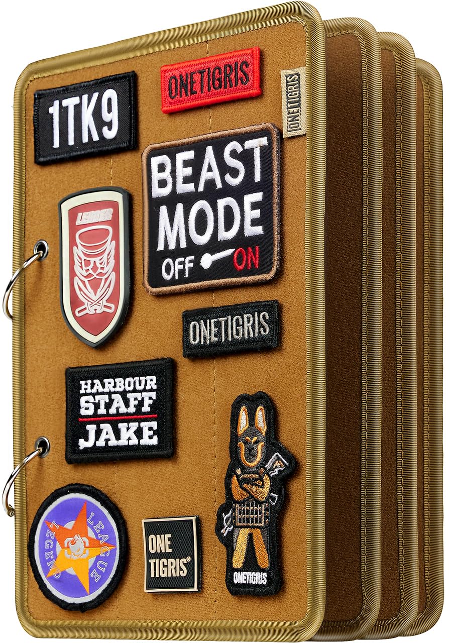 Mua Patch Display Board, Flip-Page Patch Book with Metal Removable Ring ...