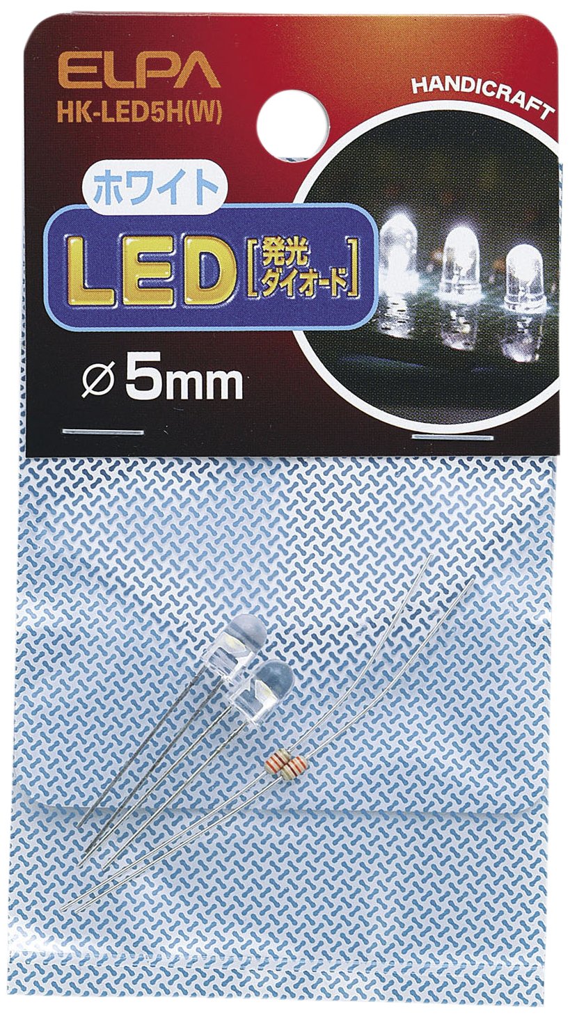 Amazon | ELPA LED 5mm ホワイト HK-LED5H(W) | 電設用部品・資材 | 産業・研究開発用品 通販