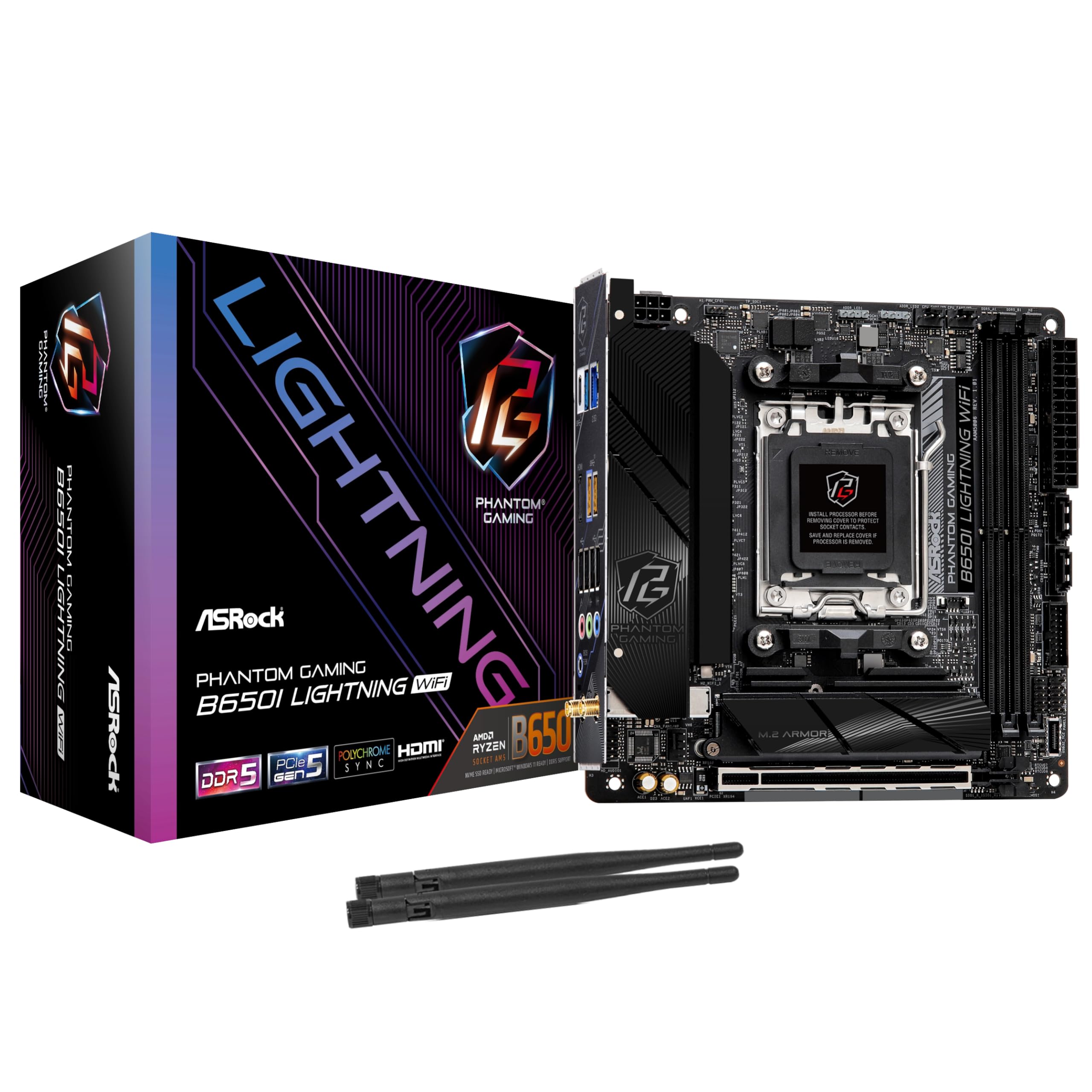 Mua ASRock B650I Lightning WiFi AMD Ryzen 7000 Series CPU Compatible ...
