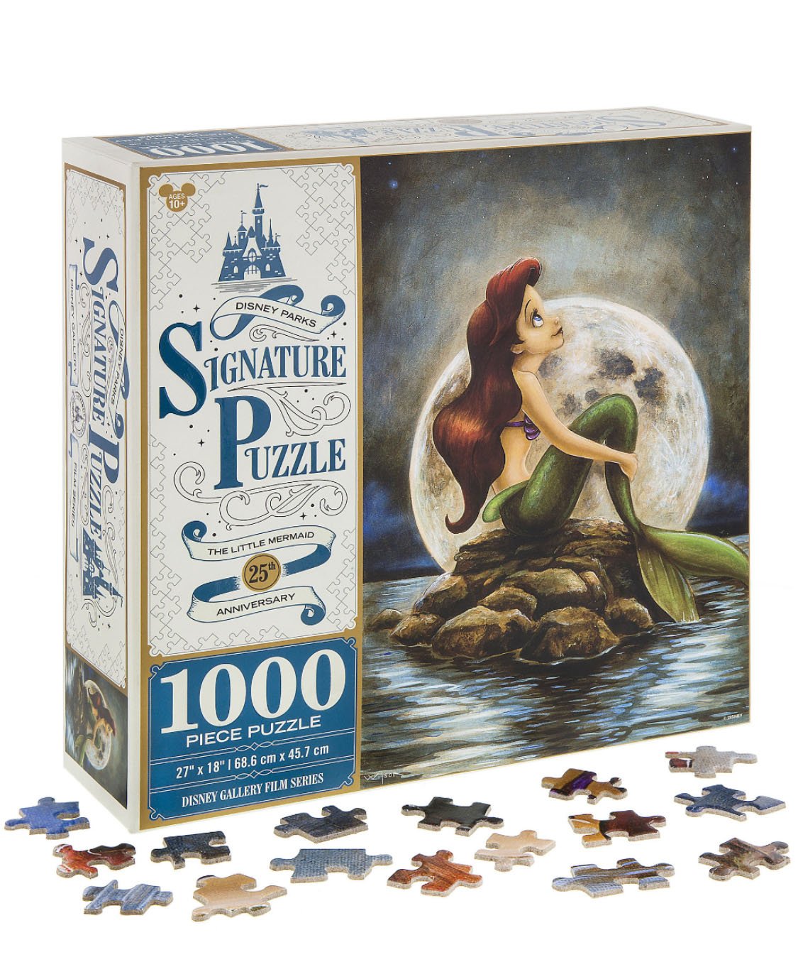 Jigsaw Puzzles Puzzle USA Disney Parks Exclusive Signature Ariel Little ...