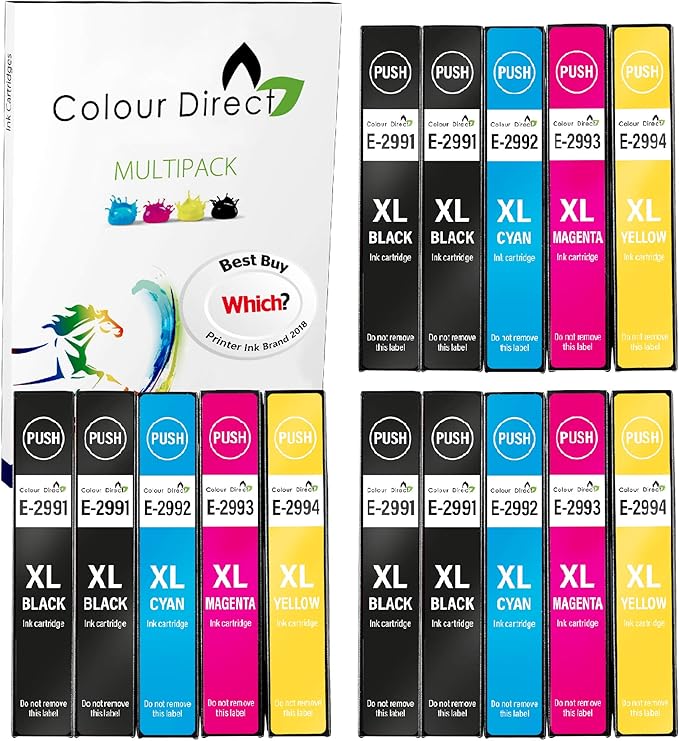 Colour Direct Replacement Epson 29 29XL Ink Cartridges Multipack for XP ...