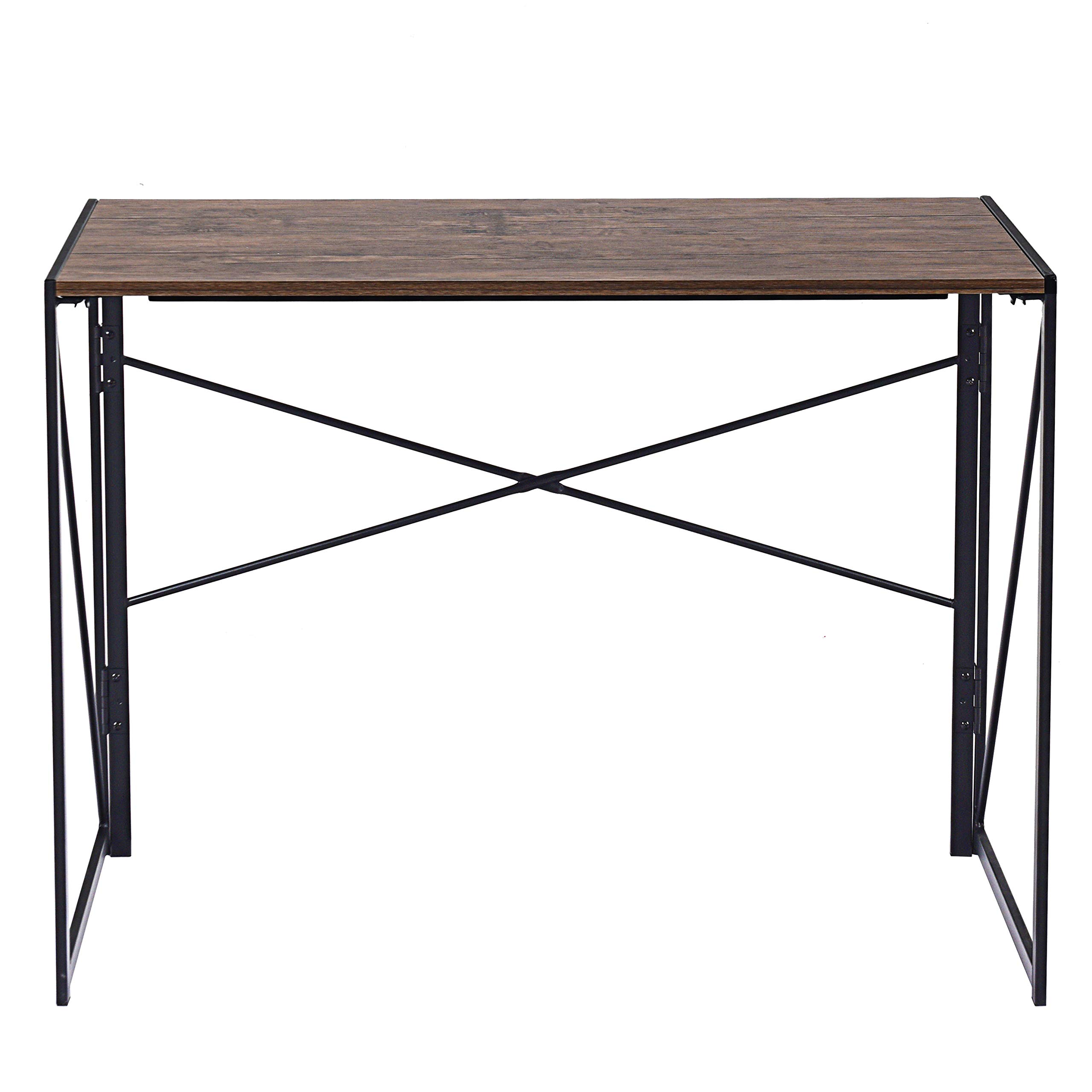 Tangkula Folding Table, Folding Computer Desk, Home Office Modern ...