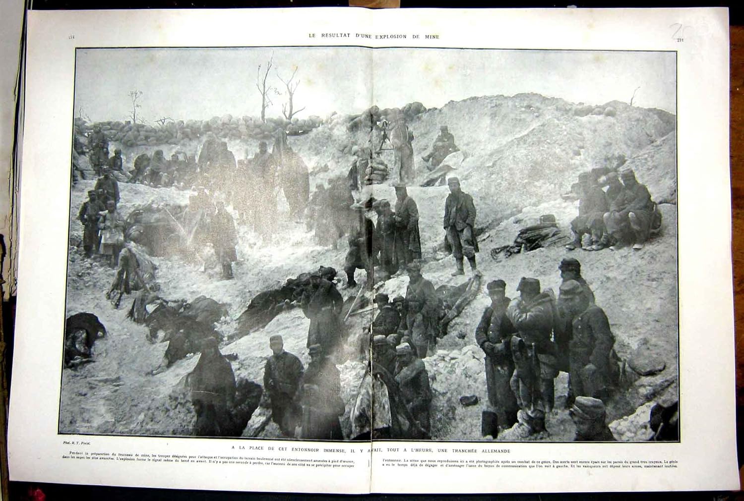 Ww1 Mine Explosion Trench Miners Pigeon-Post Champagne: Amazon.co.uk ...