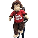 Amazon.com: Giant Stuffed Monkey - Large 4-Foot Extra-Soft Jumbo Plush ...