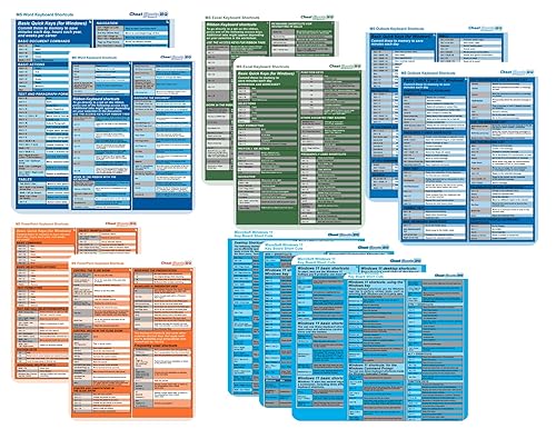 Microsoft Windows 11 Operating System Office 365 Complete Cheat Sheet Bundle – Essential ...