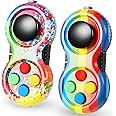 Amazon.com: 2 Pieces Fidget Pad Sensory Fidgets Controller Pad Handheld Fidget Game Pad Sensory ...