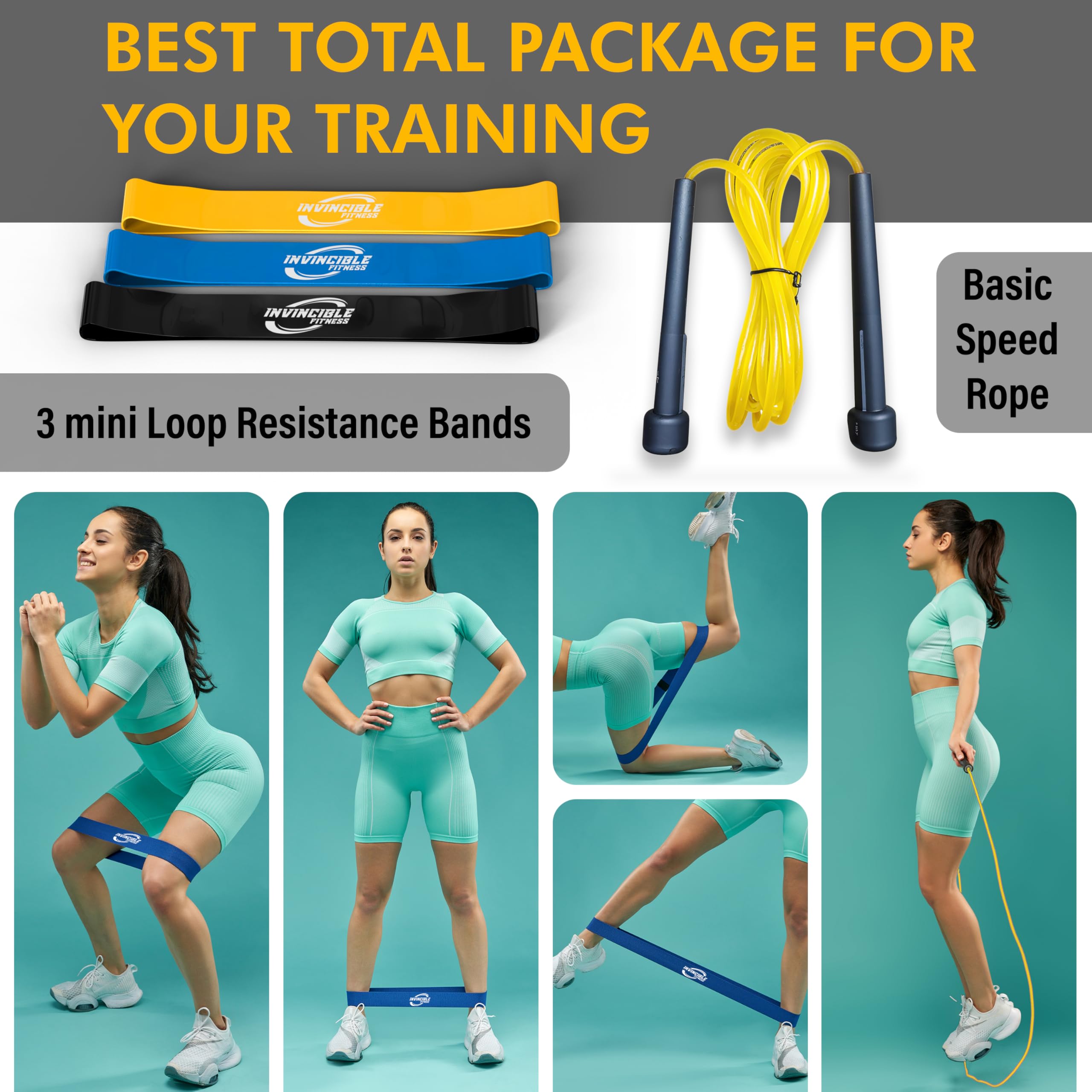 Invincible Fitness Agility Ladder Set - Enhance Speed, Coordination And ...