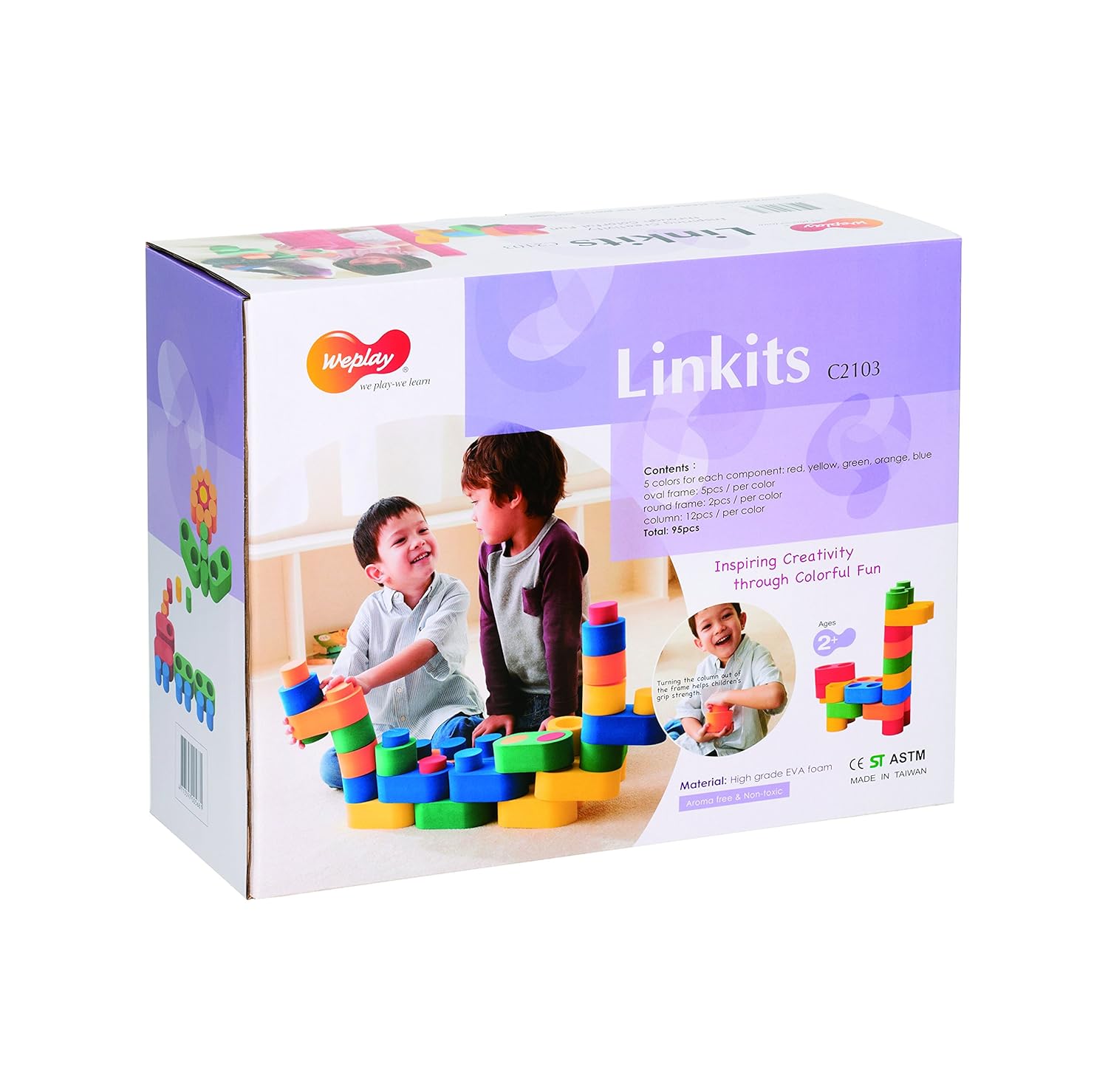 Buy Weplay Linkits 95 Piece Block Set Online at Low Prices in India ...