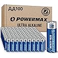 Amazon.com: Powermax 100-Count AA Batteries, Ultra Long Lasting ...