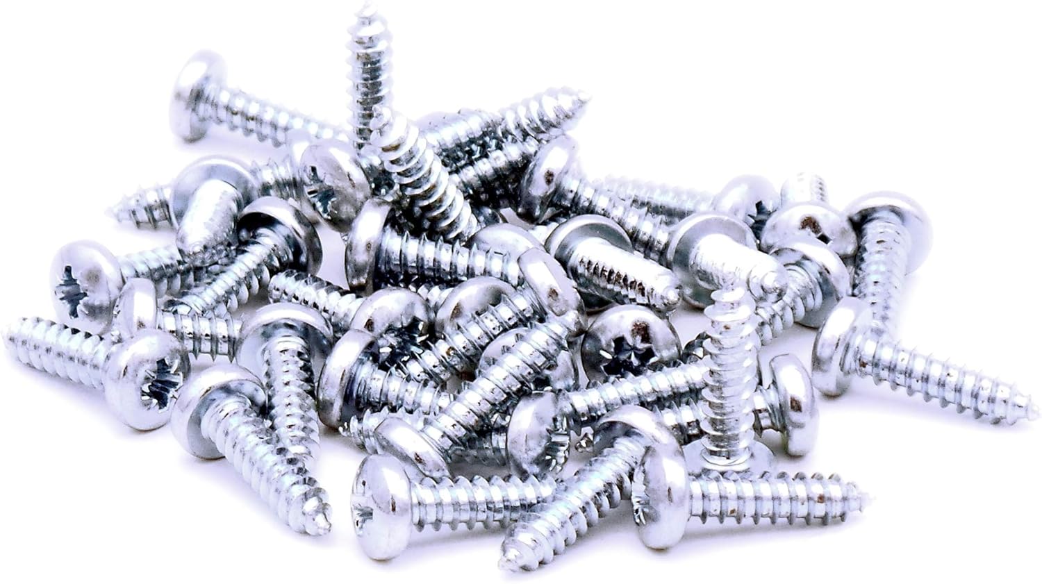 No.10 x 0.5 (4.8mm x 13mm) Pozi Pan Self-Tapping Screw - Steel (Pack of ...