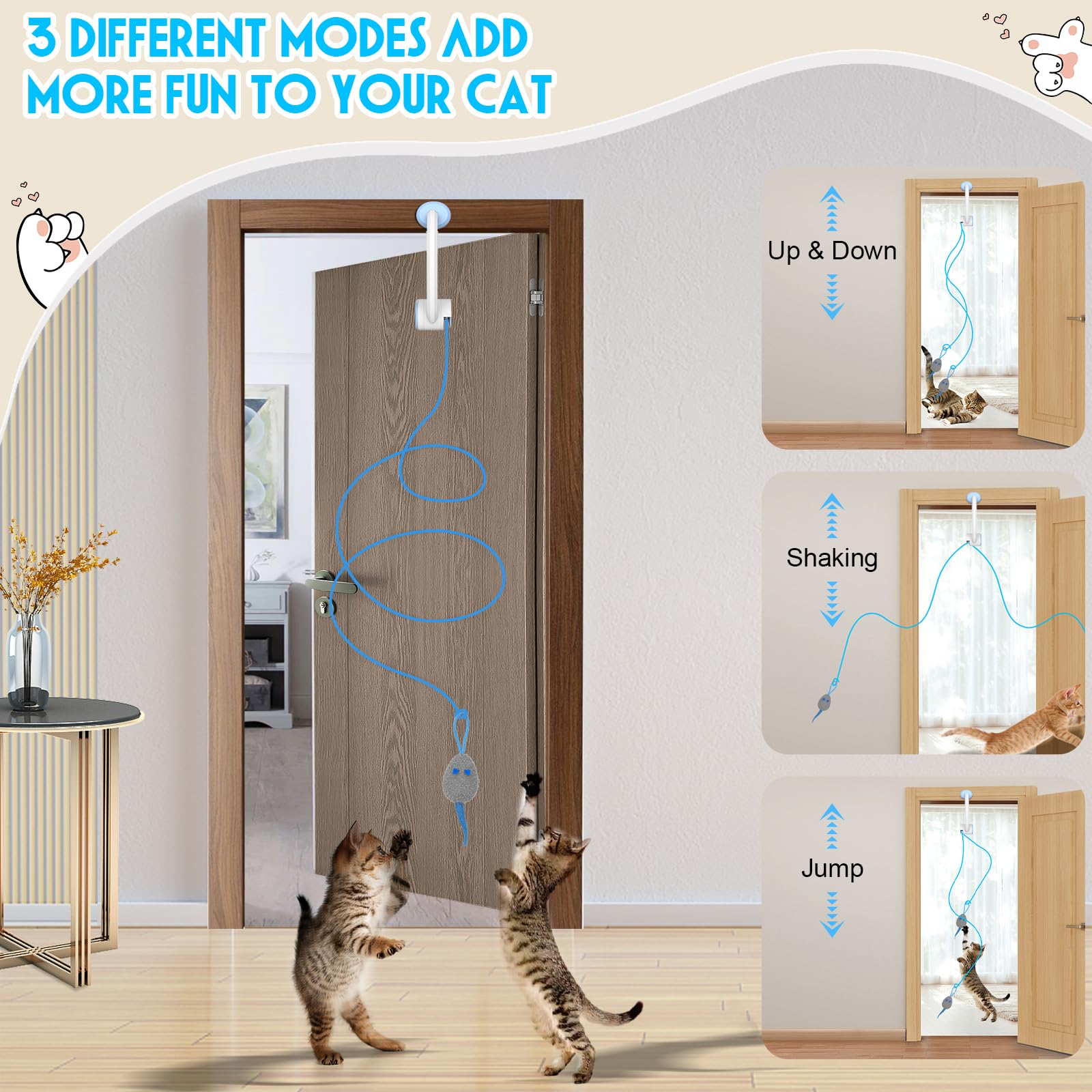 Mua Kezlume Cat Toy Interactive for Indoor Cats, Smart USB Rechargeable ...