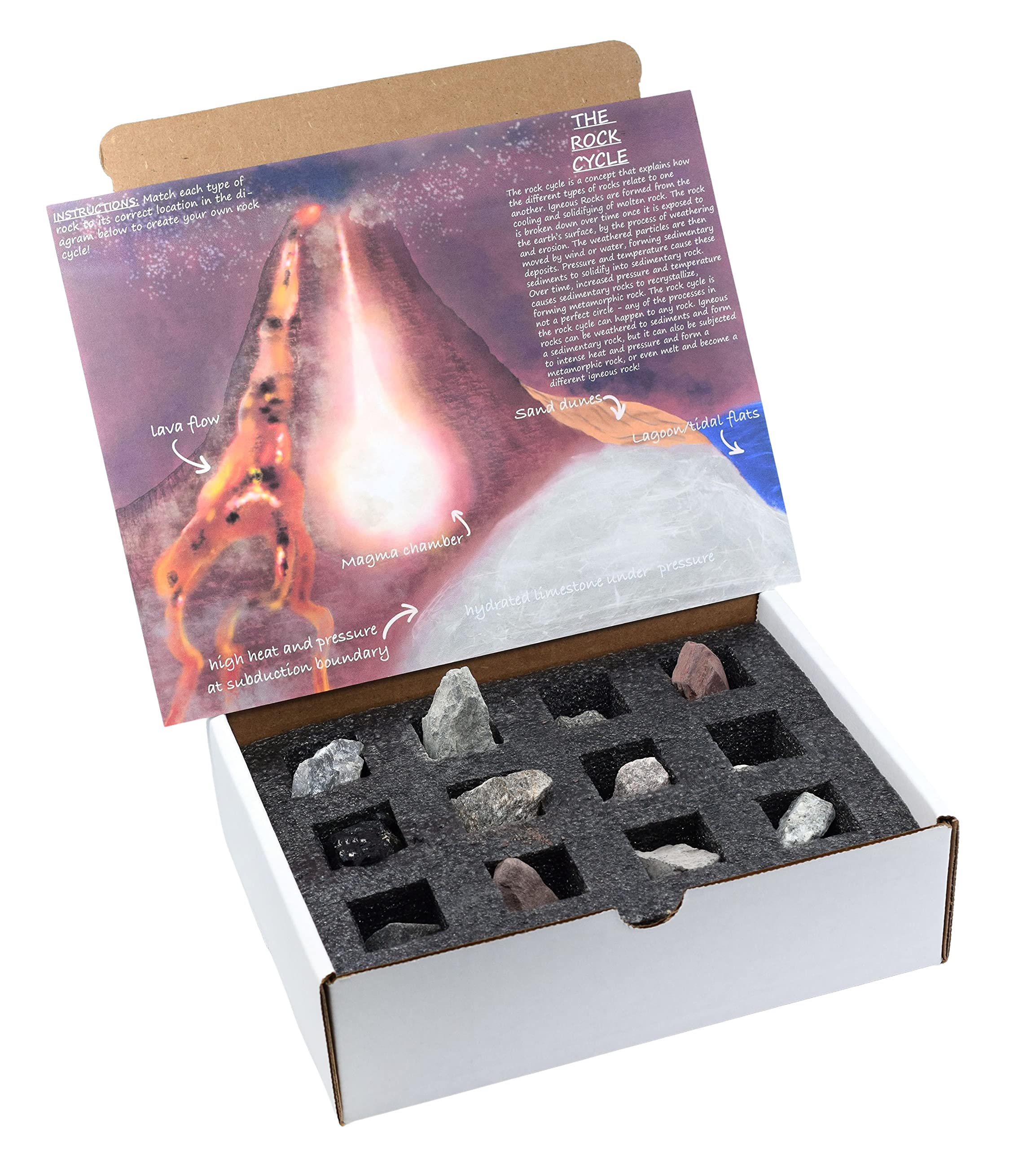 Mua EISCO Rock Cycle Kit, 12 Pieces - Includes Metamorphic, Igneous ...