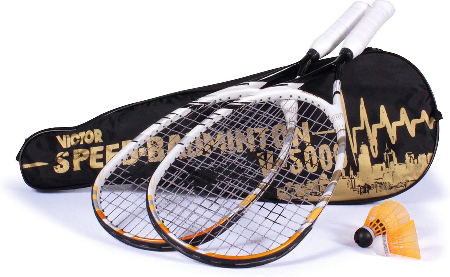 VICFUN Profi Speed-Badminton Set VF 5000, schwarz, 866/0/3: Amazon.de ...