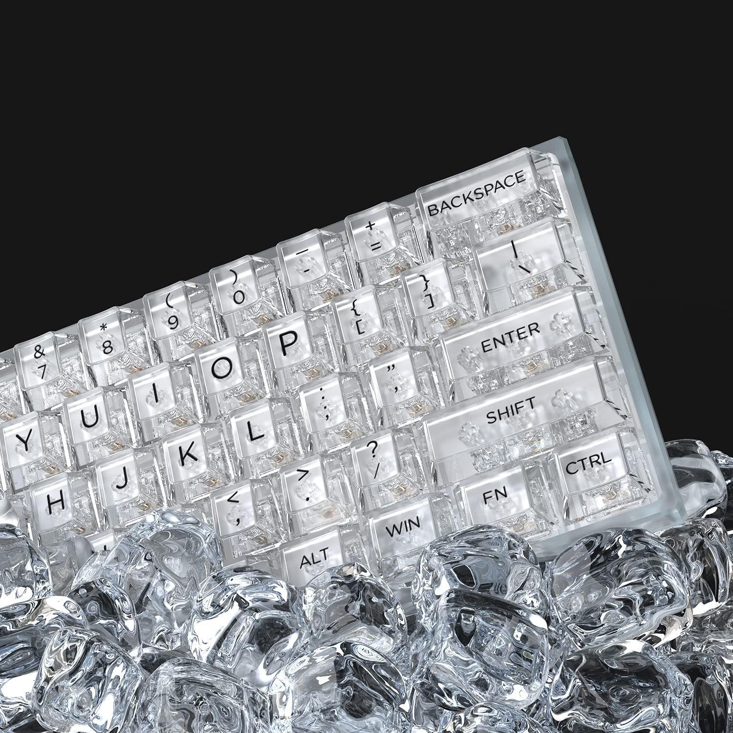 Mua dagaladoo Crystal Clear Key caps,White Transparent keycaps 75 ...