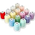 Amazon.com: New brothread - 18 Options - Multi-Purpose 100% Mercerized ...