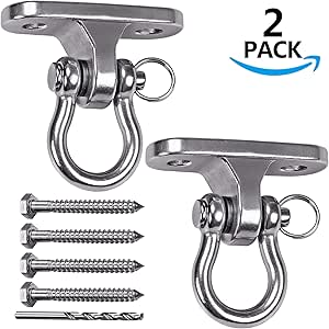 Amazon.com: IOH Set of 2 Heavy Duty Swing Hangers Stainless Steel 304 ...