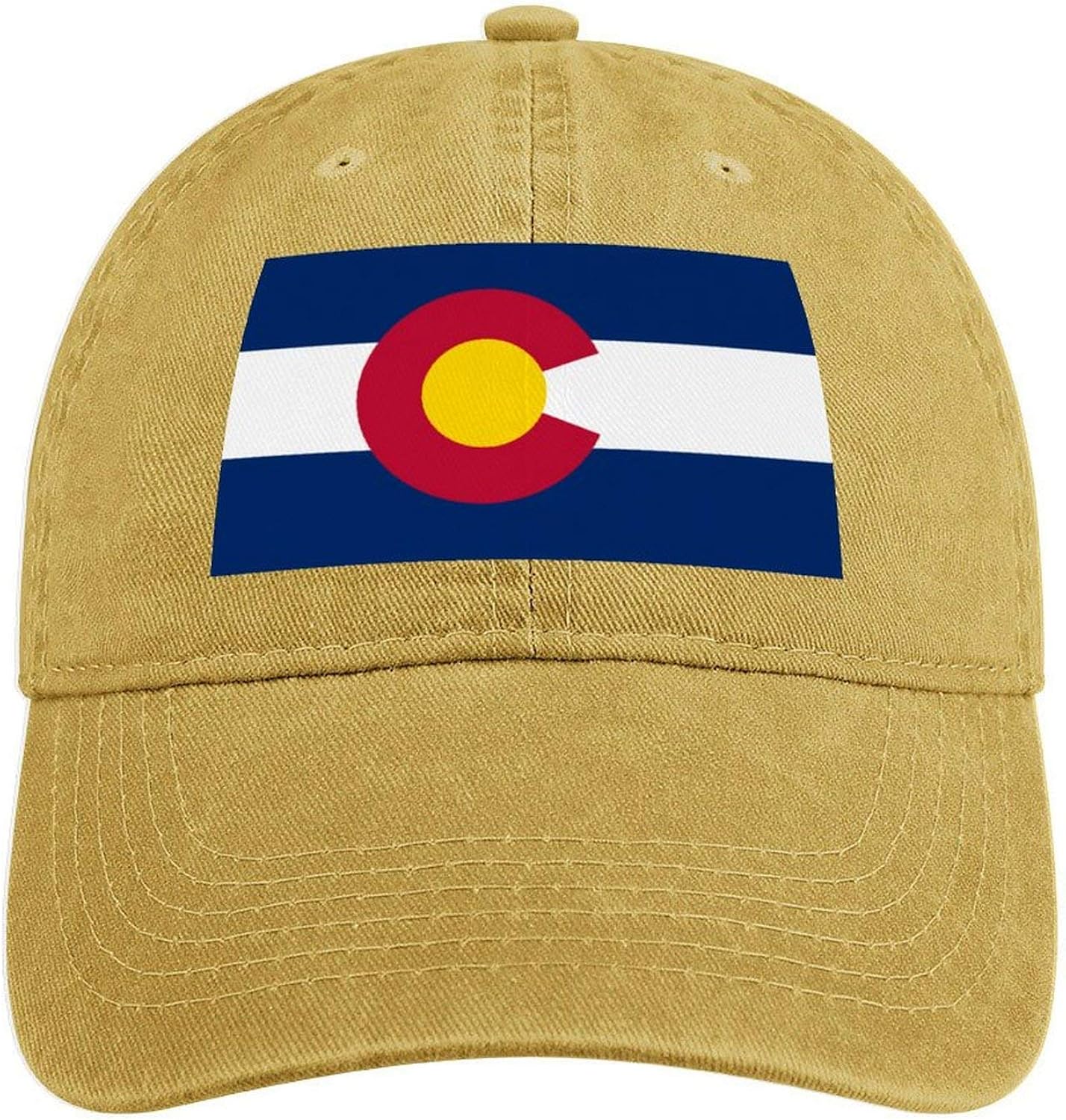 KLDCJUOP Unisex Colorado State Flag Cowboy Baseball Cap hat Sunhat Sand ...
