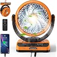 Amazon.com: 40000mAh Battery Operated Fan Remote & Oscillating ...