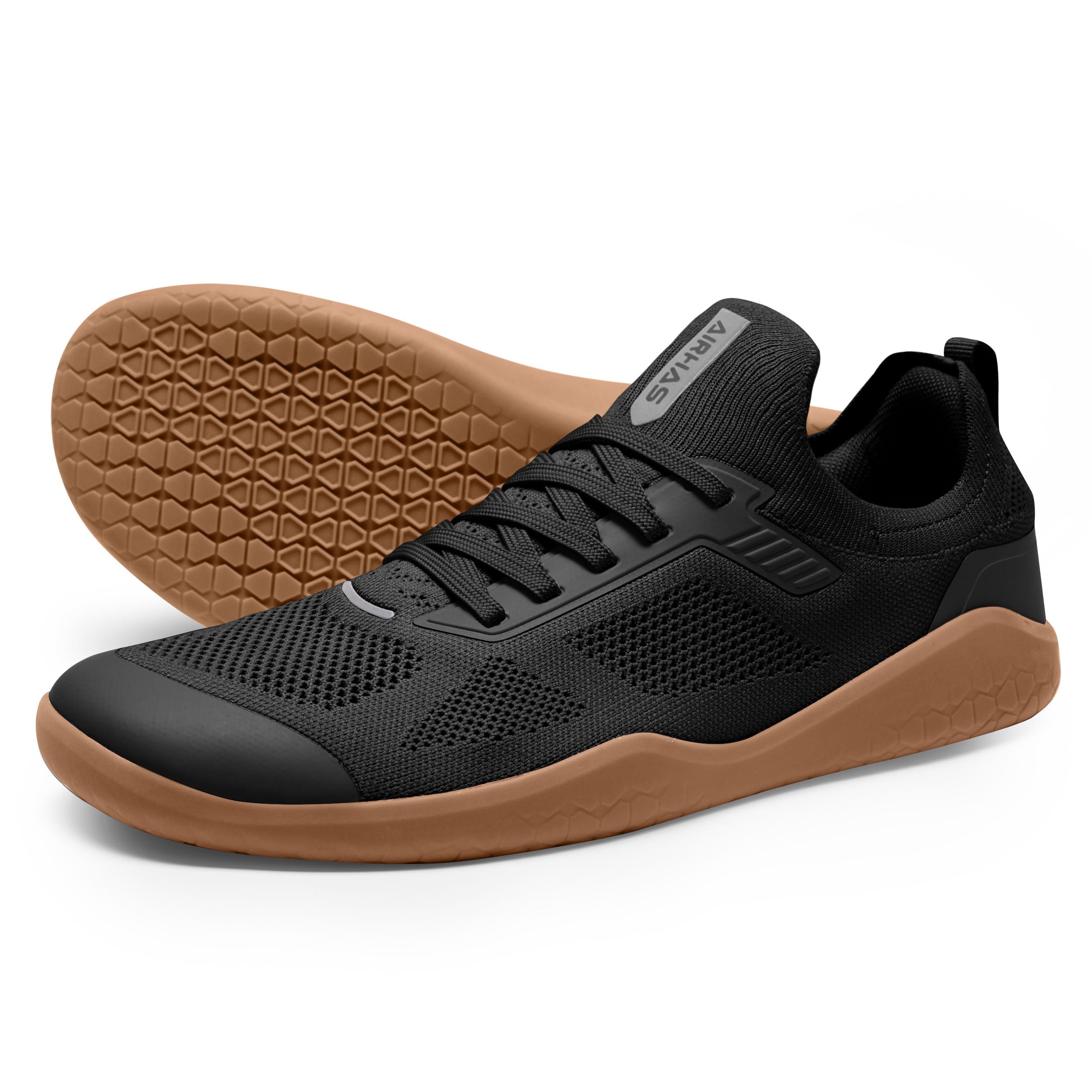 AIRHAS Men's Barefoot Shoes Zero Drop Wide Toe Box Minimalist Gym Shoes ...