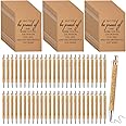 Amazon.com : Kosiz 100 Pcs Employee Appreciation Gifts Inspirational Retractable Bamboo Pens and ...