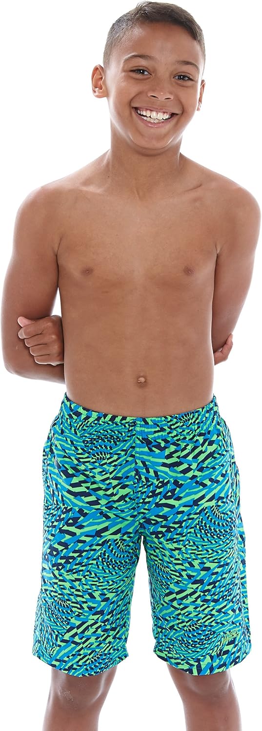 Zoggs Boys Techno Swirl Swimming Shorts-Multi-Colour, Small/23-Inch ...