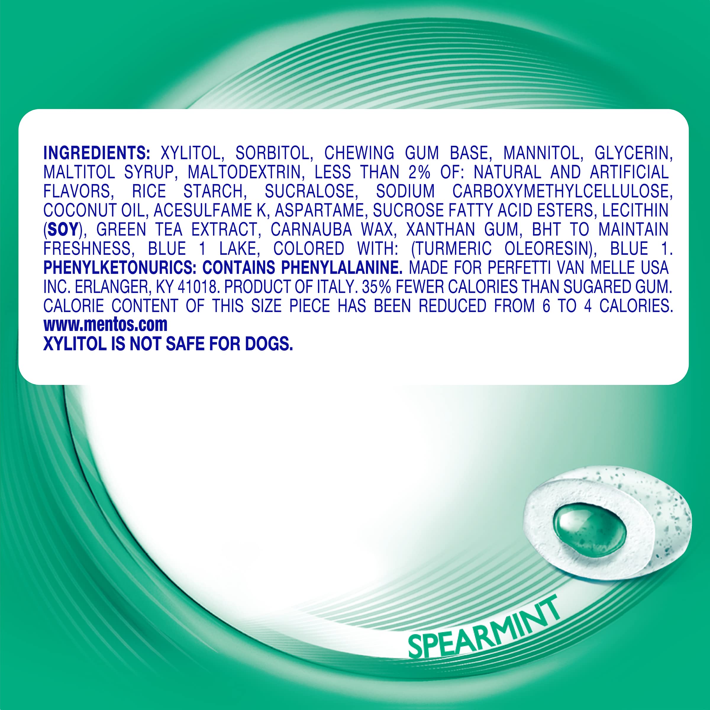 Mua Mentos Pure Fresh Sugar-Free Chewing Gum with Xylitol, Spearmint ...