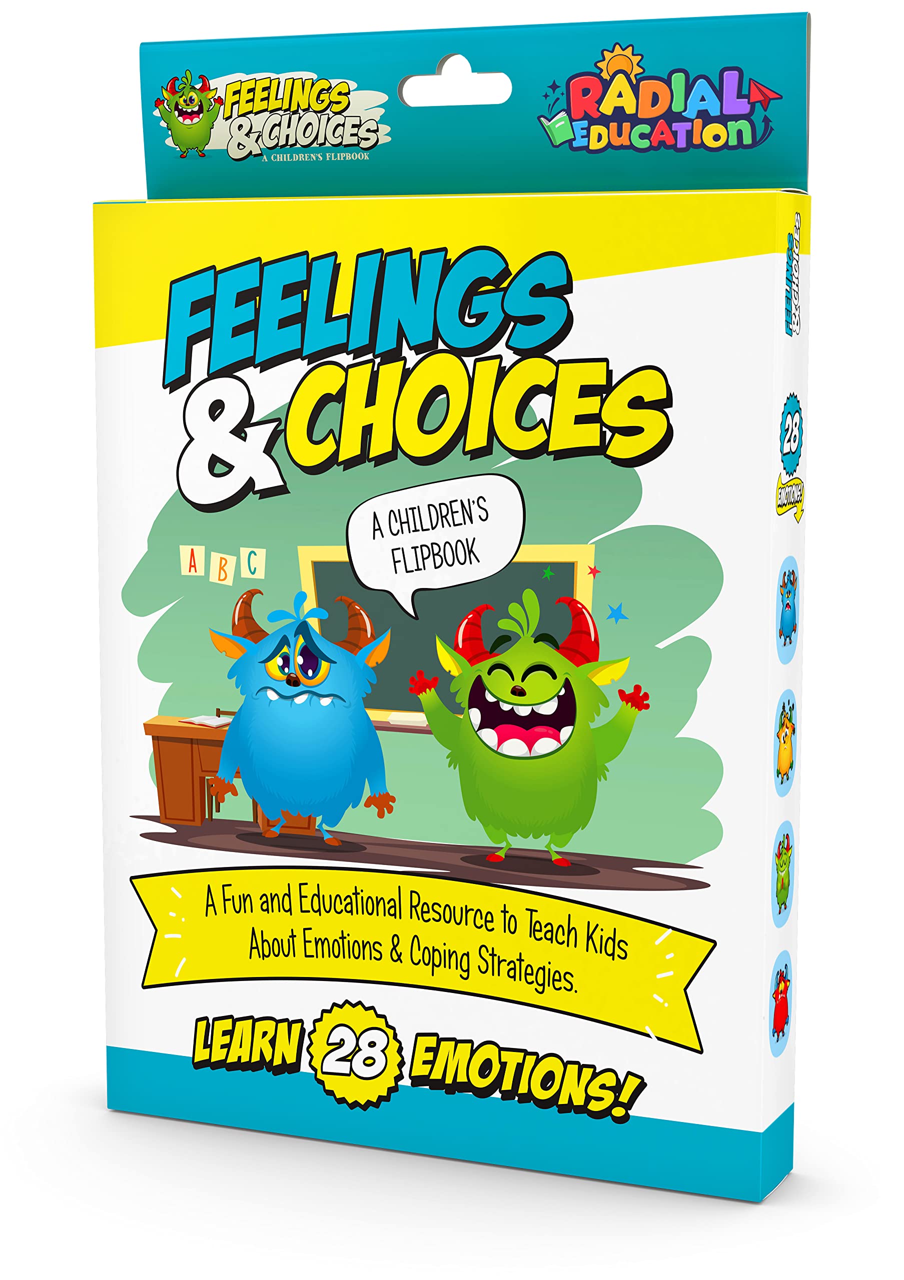 Mua Feelings & Choices Flip Book | Teach 28 Emotions to Kids & Toddlers ...