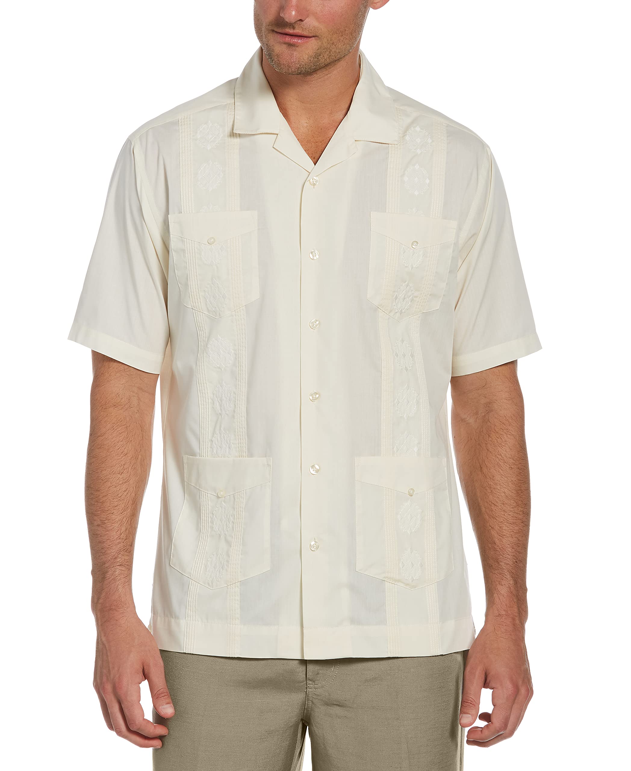 Mua Men's Four-Pocket Mini Pintuck Embroidered Authentic Guayabera ...