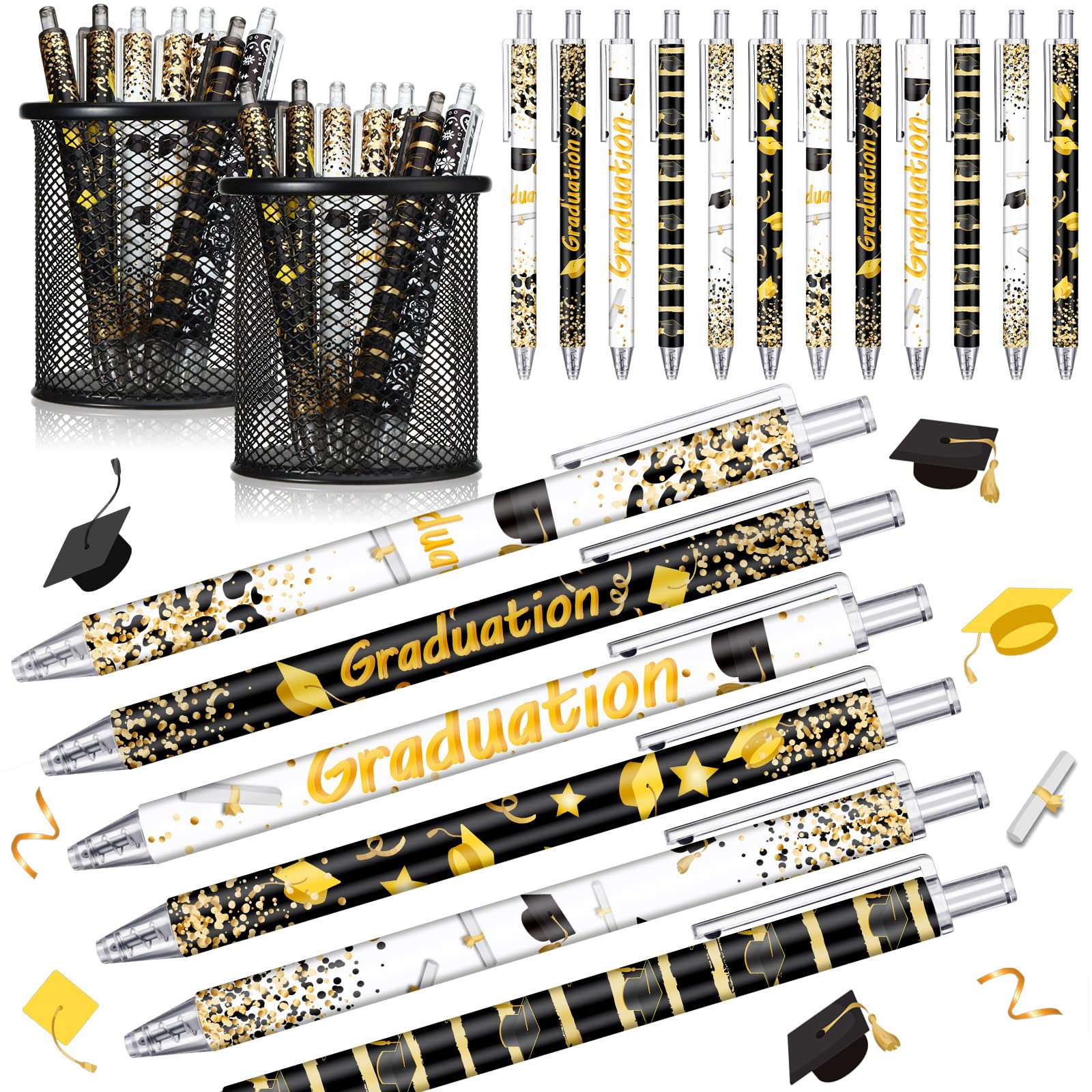 Leinuosen 72 Pieces Graduation Ballpoint Pen Class of 2025 Gifts ...