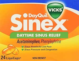 Amazon.com: Vicks Dayquil Sinex Daytime Sinus Relief Liquicaps 24 Count ...