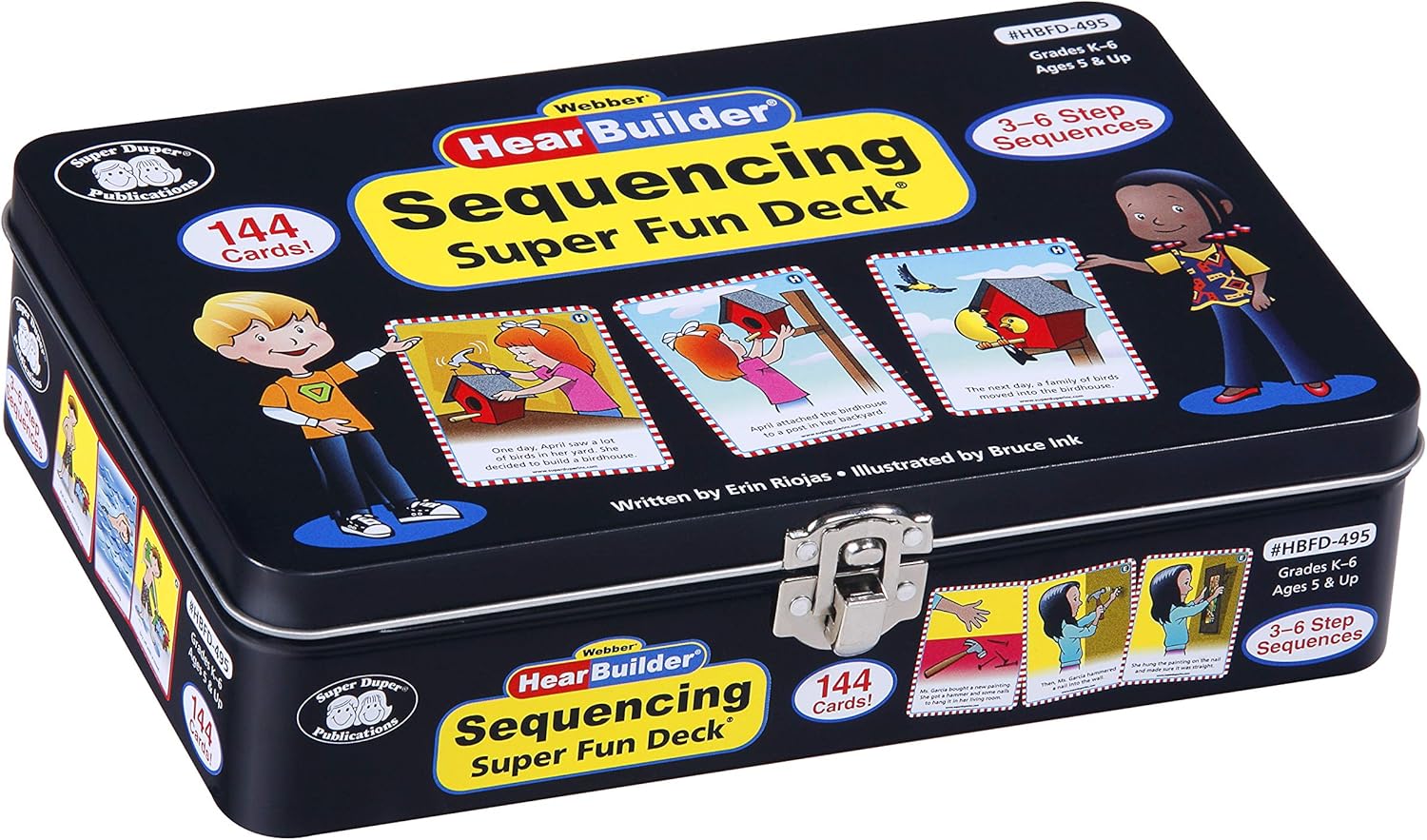 Amazon.com: Super Duper Publications HearBuilder Sequencing Flash Card ...