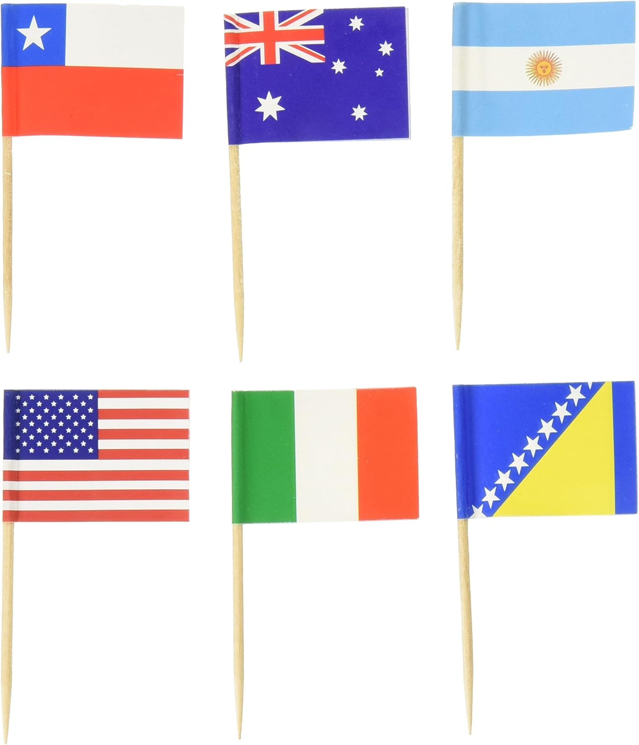 World Flag Toothpick (Box of 100 Toothpicks) Country Flags ...