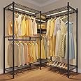 Amazon.com: VIPEK L6L L Shape Garment Rack with Shelves Heavy Duty ...