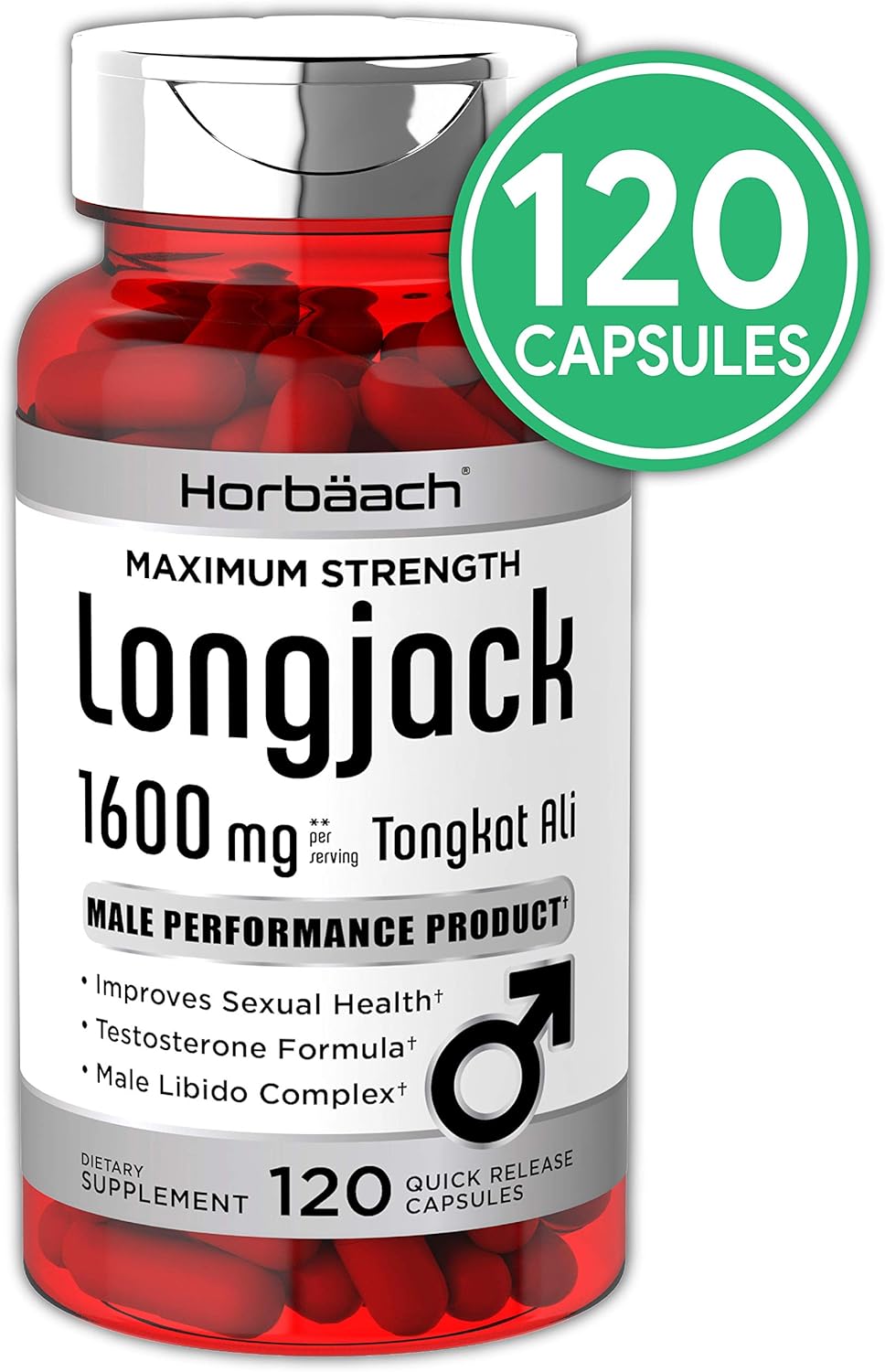 Amazon.com: Longjack Tongkat Ali 1600 mg | 120 Capsules | Longifolia ...