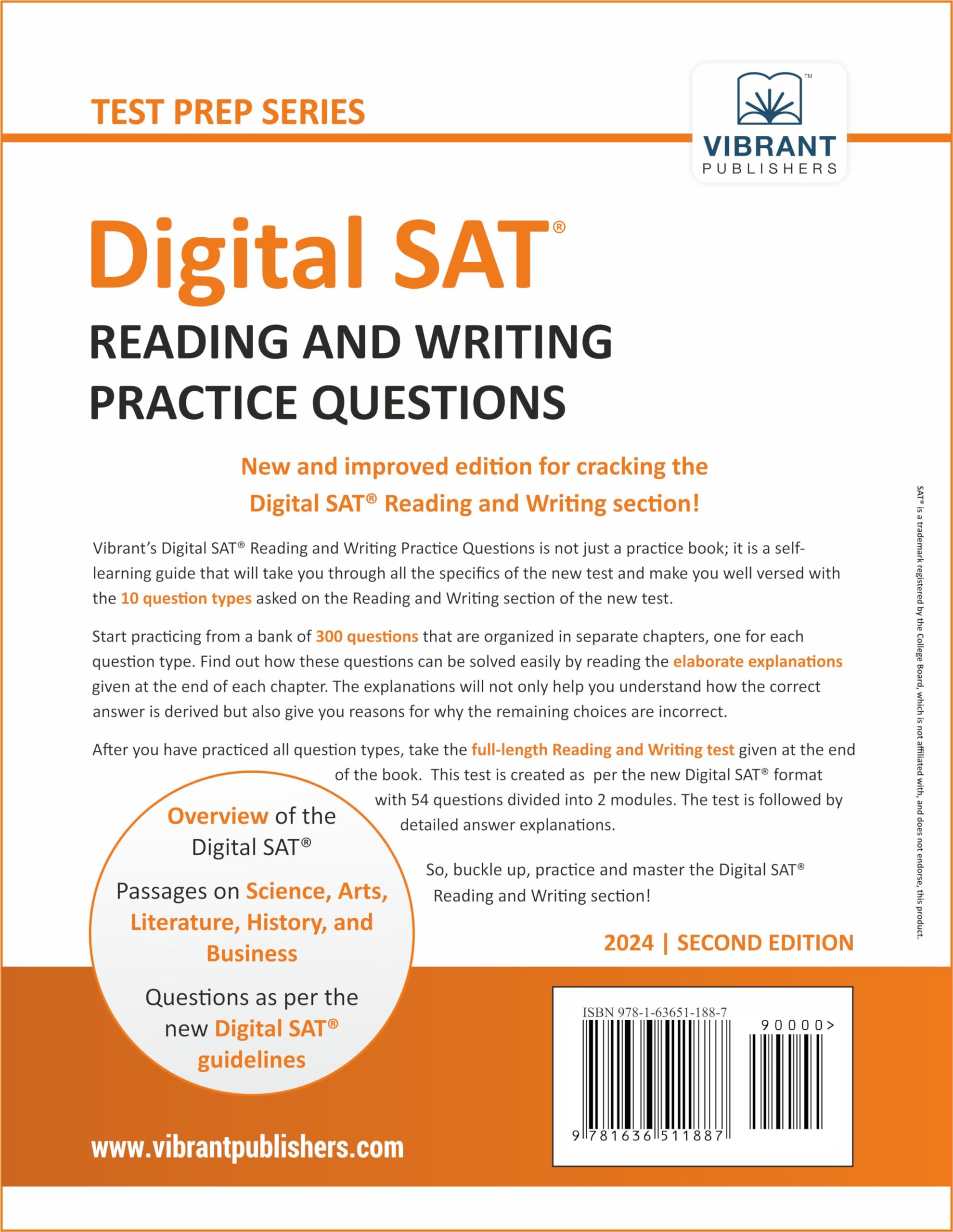 Mua Digital SAT Reading and Writing Practice Questions (Test Prep ...