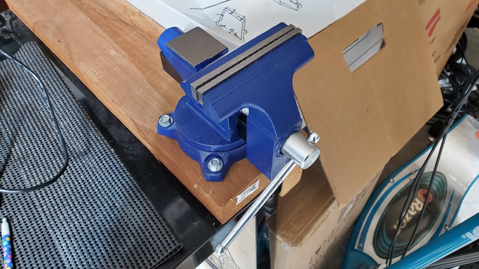$8/mo - Finance WORKPRO Bench Vise, 4-1/2" Vice for Workbench, Utility ...